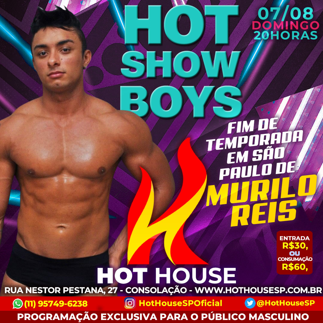 Gogodancer Murilo Reis encerra temporada em São Paulo com show especial na HOT House | TVPapoMix